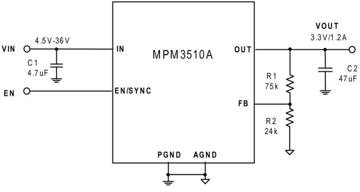 MPM3510A Converter - MPS Monolithic Power Systems | DigiKey